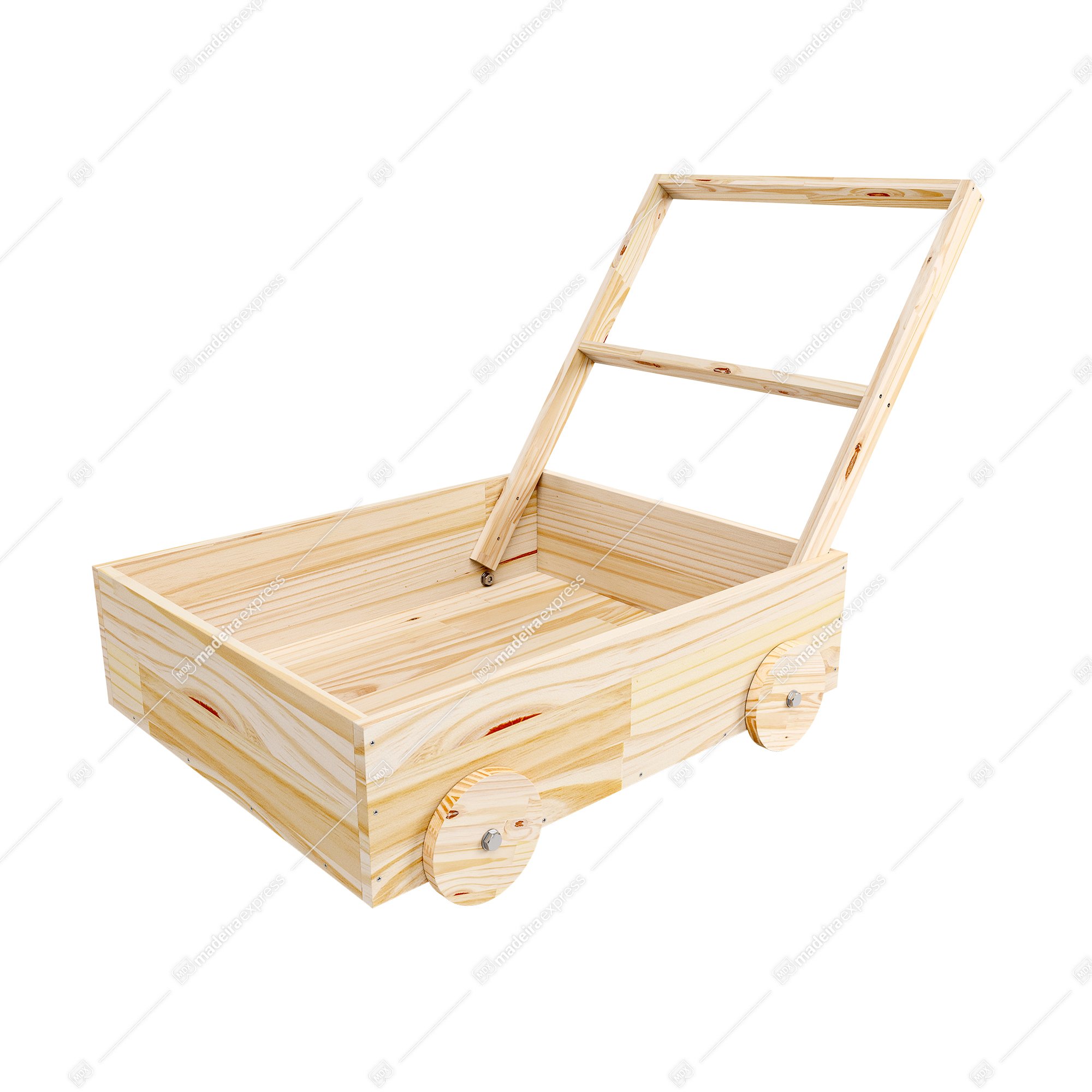 Painel de Pinus FJ C/C Natural Madeira Express - 25x600x600 mm