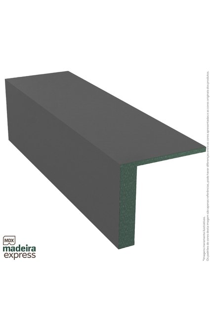 Jogo Alizar MDF Hidro Reto Reg/Enc Aba 60/8 Rec. Melamínico Cinza ...